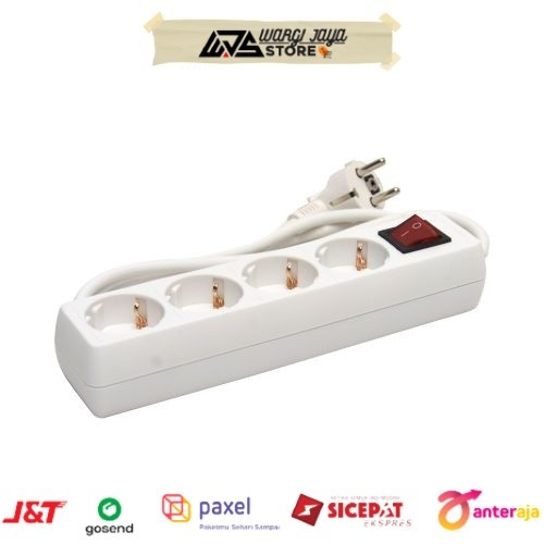 Jual Ace Krisbow Stop Kontak 4 Soket - Putih Electric Socket Terminal ...