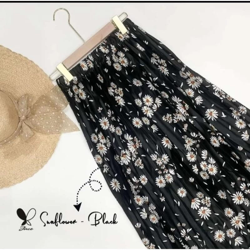 Jual Sunflower - ROK MOTIF BUNGA KOREAN STYLE | ROK MOTIF | Shopee ...