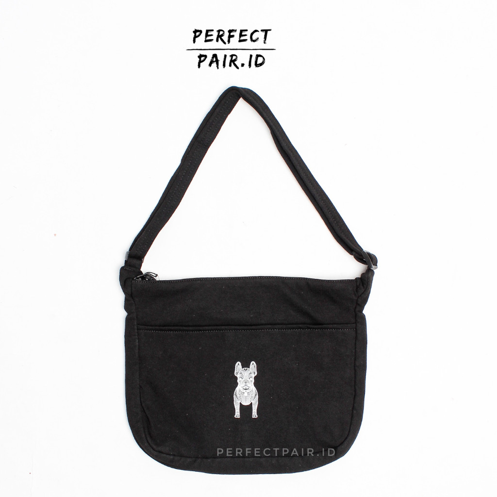 Jual Life Work Cotton Standing Radog Crossbody Black 100% Original ...