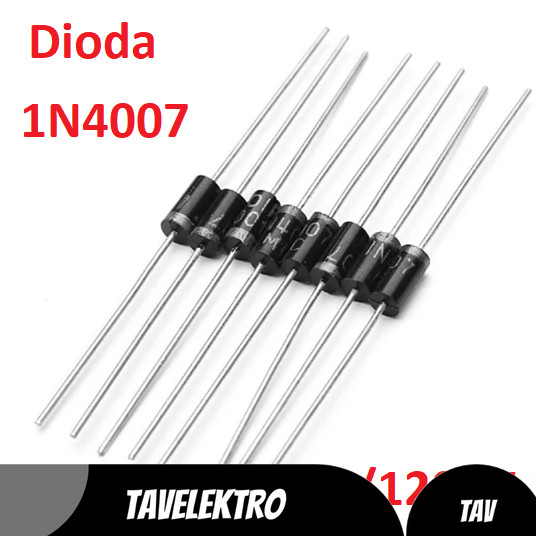 Jual Dioda IN4007 1N 4007 IN 4007 Dip Diode 1N4007 Rectifier 1A 1200V ...