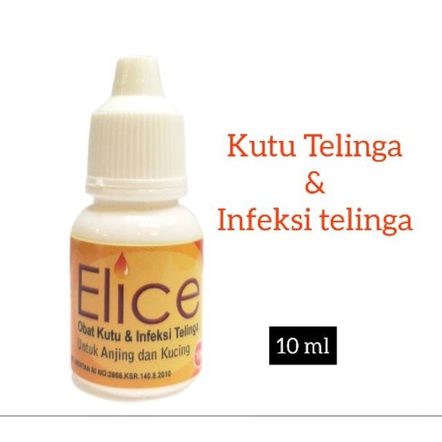 Jual ELICE OBAT TELINGA KUTU DAN INFEKSI TELINGA EAR MITES UNTUK KUCING ...