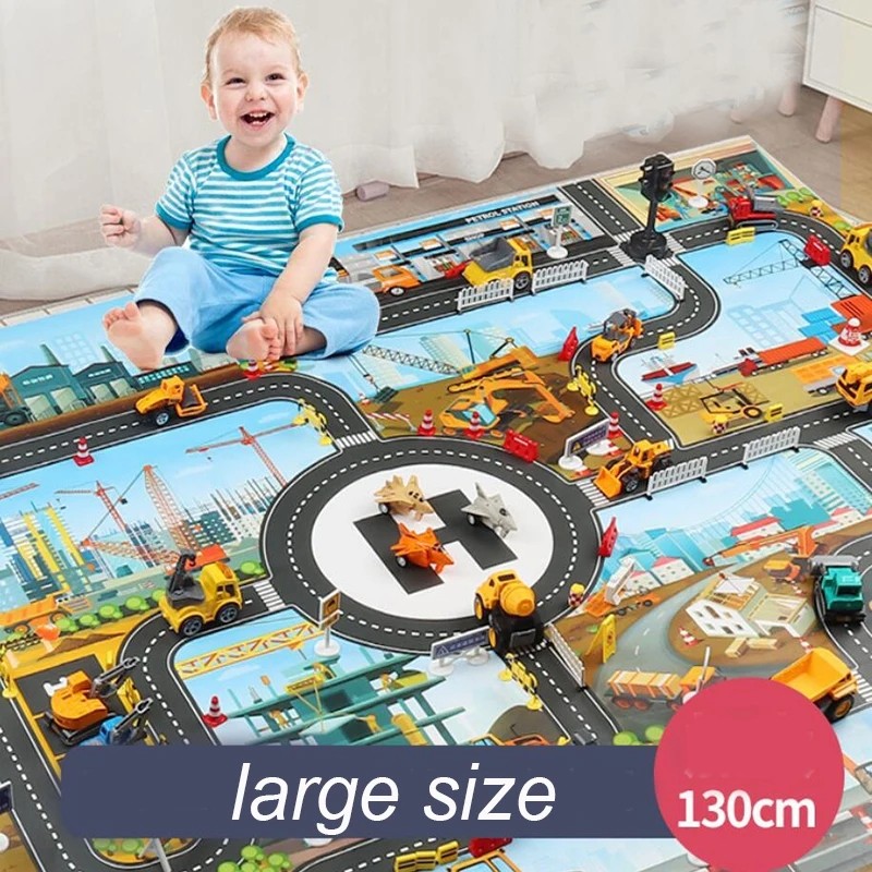 Jual Family Interactive Game Activity Playmat Surface Waterproof Map ...