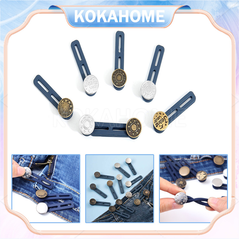 Jual aksesoris kancing jeans berbahan logam/double extender kancing ...