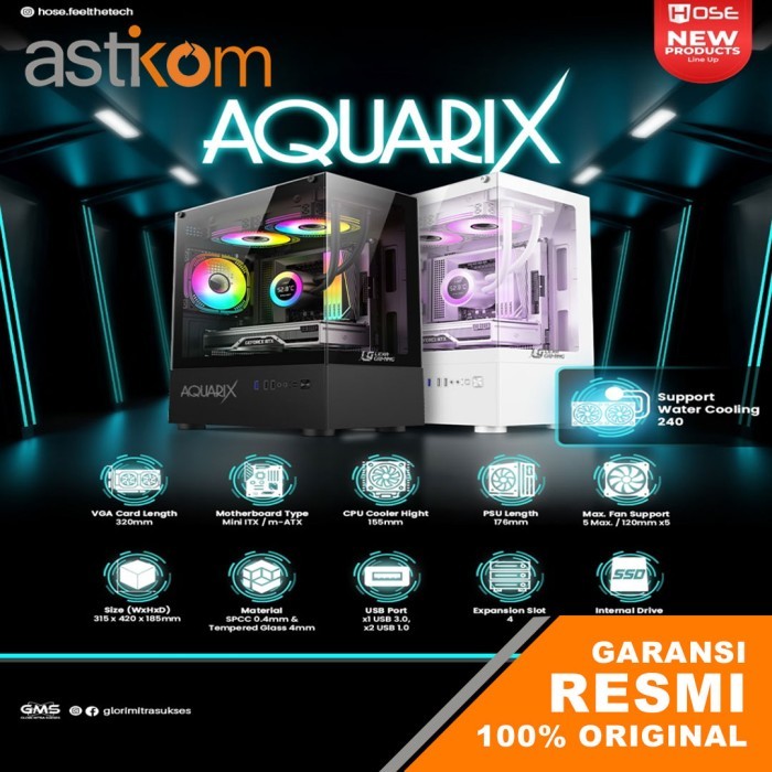 Jual Casing PC Gaming HOSE Aquarix | Shopee Indonesia