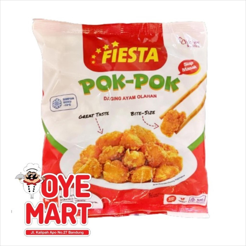 Jual FIESTA POKPOK 400GR NUGGET AYAM / NAGET AYAM / POPCORN CHICKEN ...