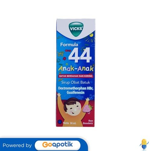 Jual Vicks Formula 44 Anak Rasa Strawberry Sirup 54 Ml | Shopee Indonesia