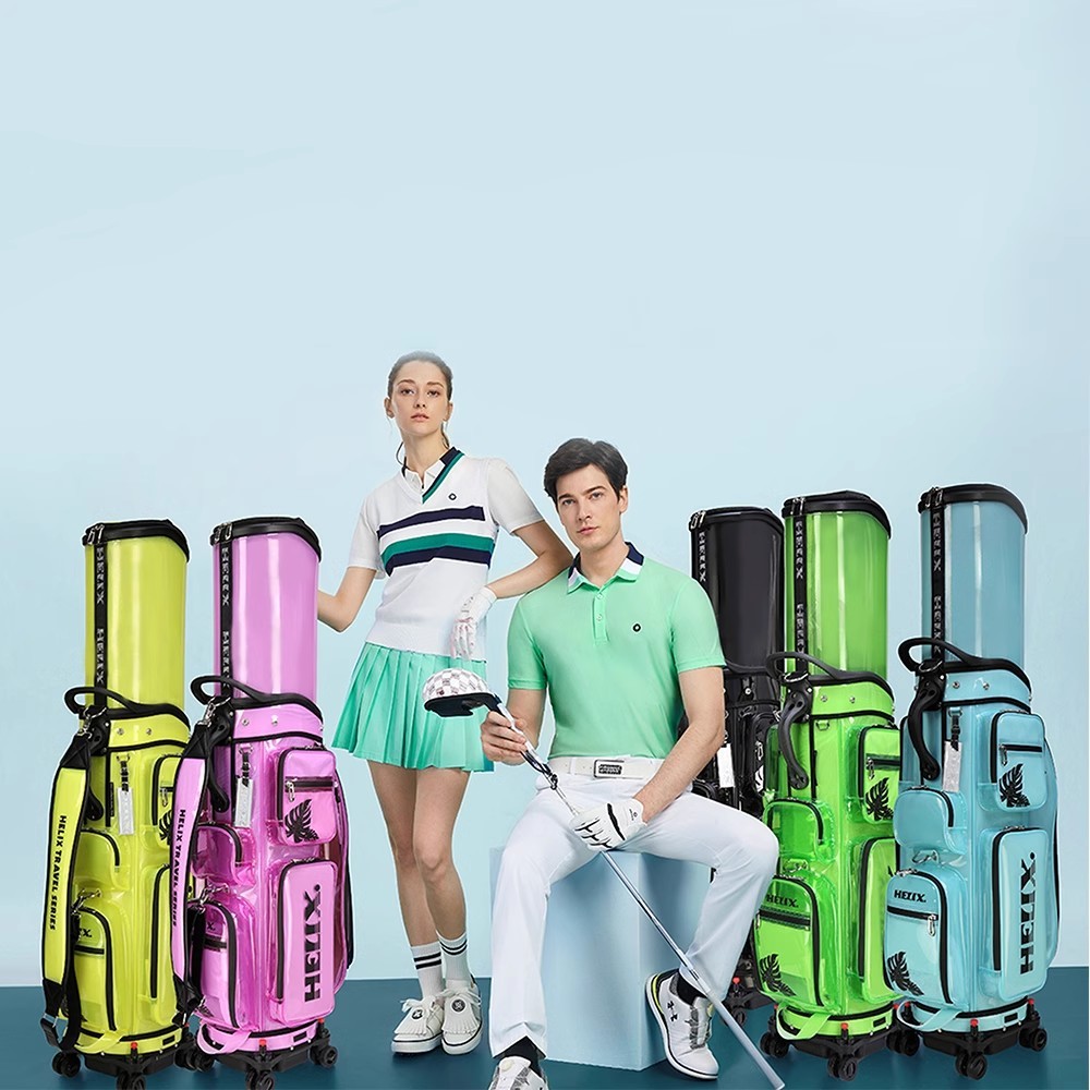 Jual HELIX Waterproof Golf Travel Bag with Wheels and Protective Top ...