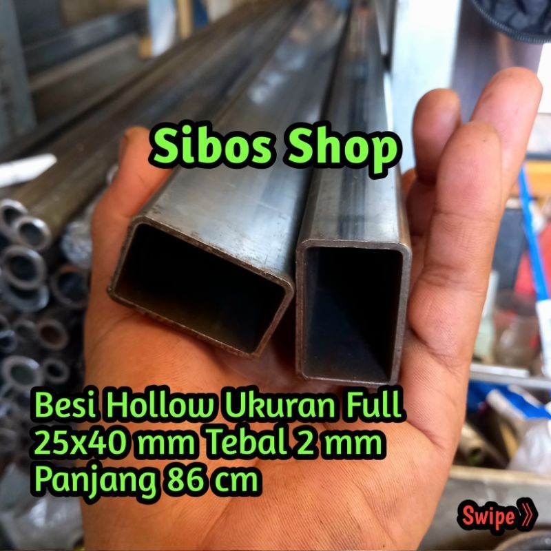 Jual Besi Hollow Ukuran Full 25x40mm ( 2.5x4 cm ) Tebal 2mm Panjang 86 ...