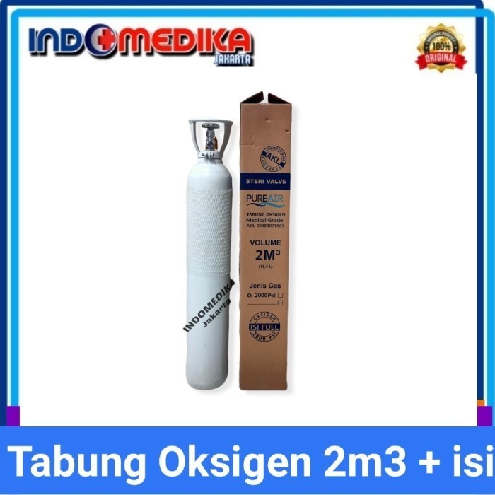 Jual Tabung oksigen 2m3 isi full Oxygen 2 meter kubik | Shopee Indonesia
