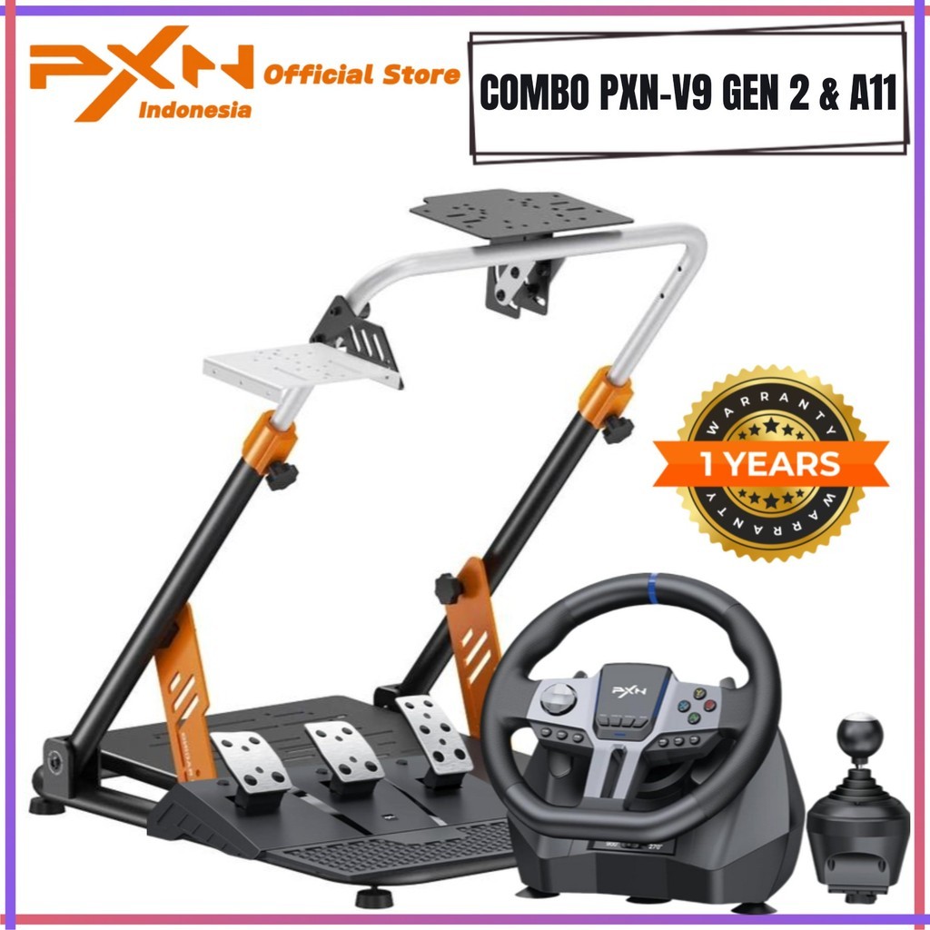 Jual Combo PXN V9 GEN 2 and A11 Steering Wheel Stand | Shopee Indonesia