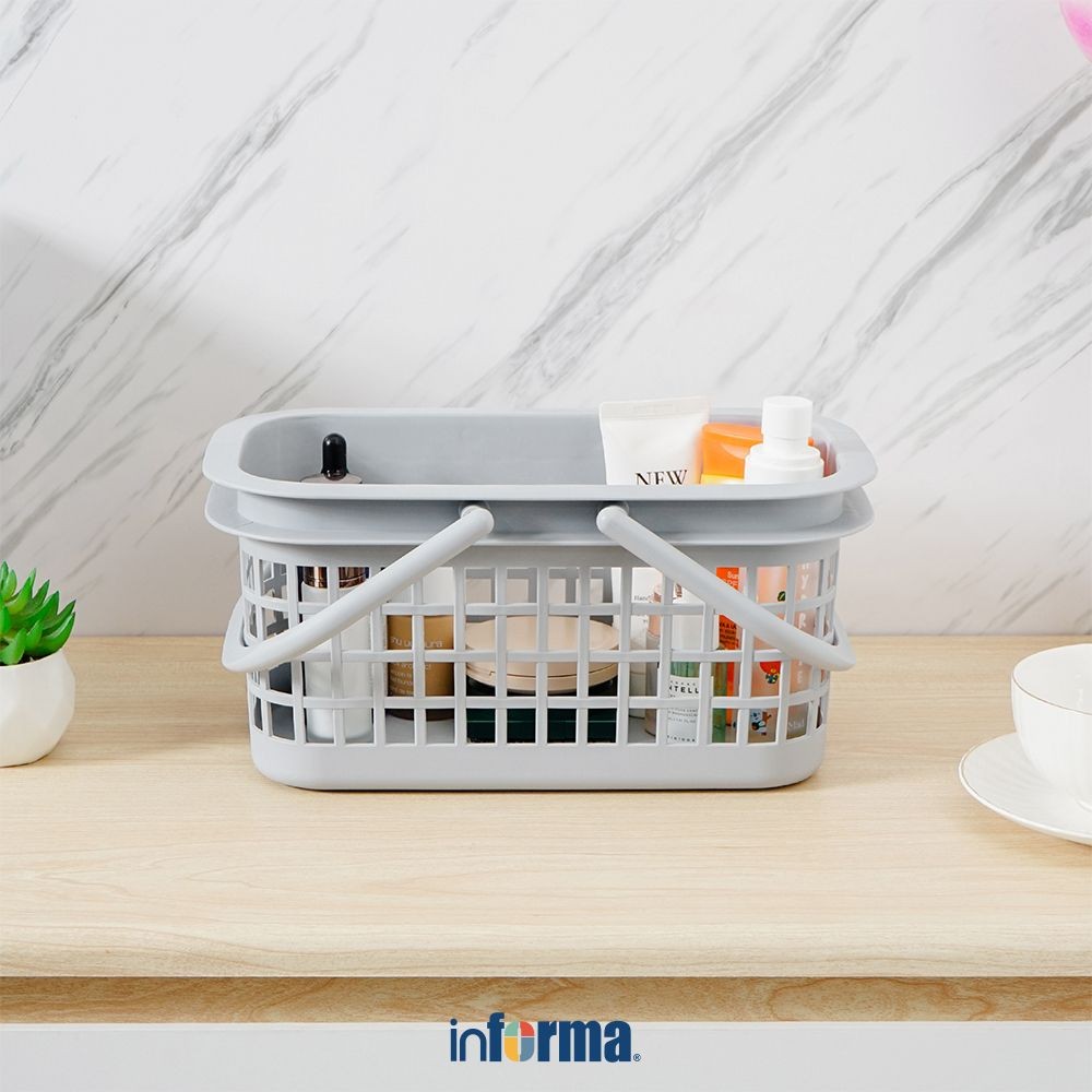 Jual Informa Wilio Keranjang Penyimpanan - Abu-Abu Storage Basket Kotak ...