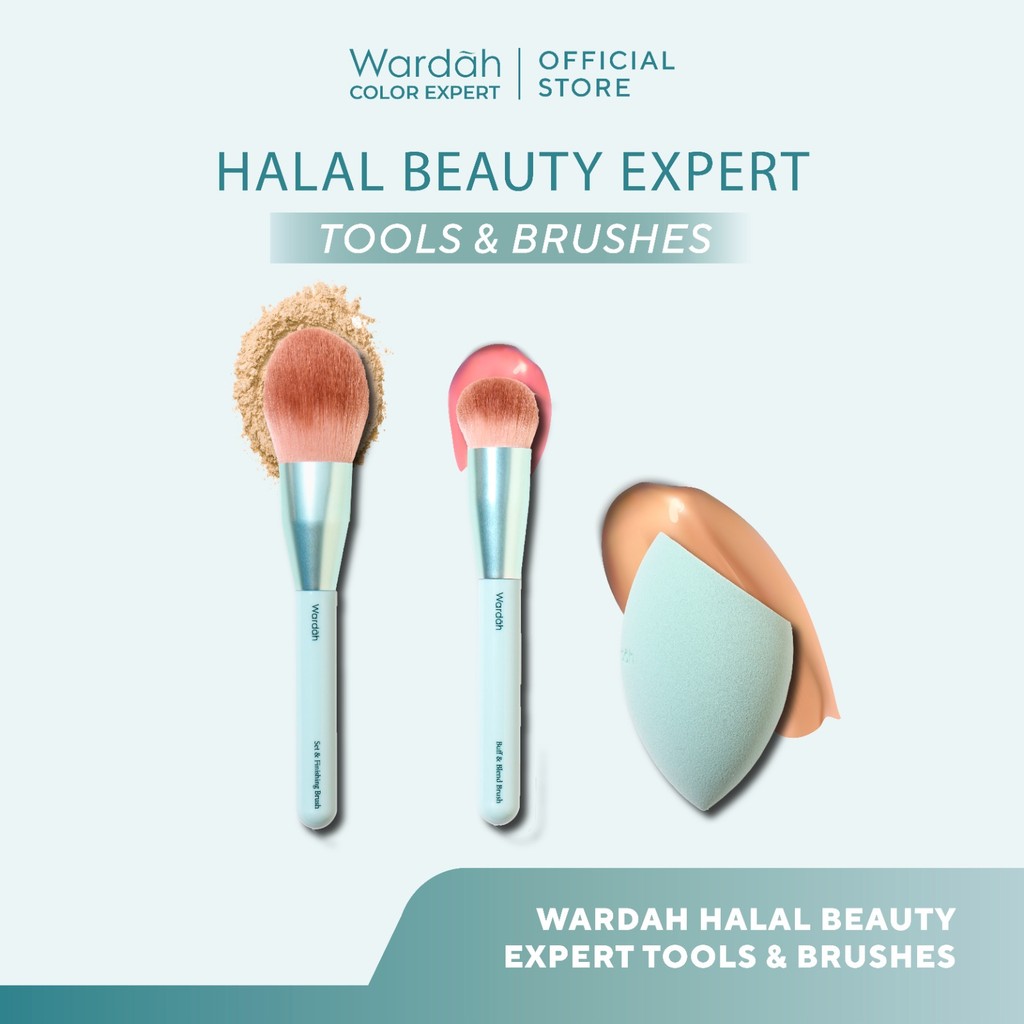Jual Wardah Halal Tool Brush – Wardah Buff & Blend Brush, Wardah Set ...