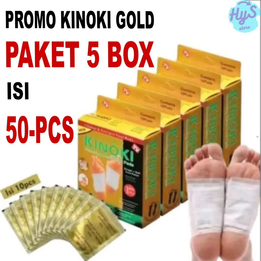 Jual H.Y.S - (Promo 50 Pcs) Kinoki Gold Detox Koyo Kaki Penyerap Racun ...