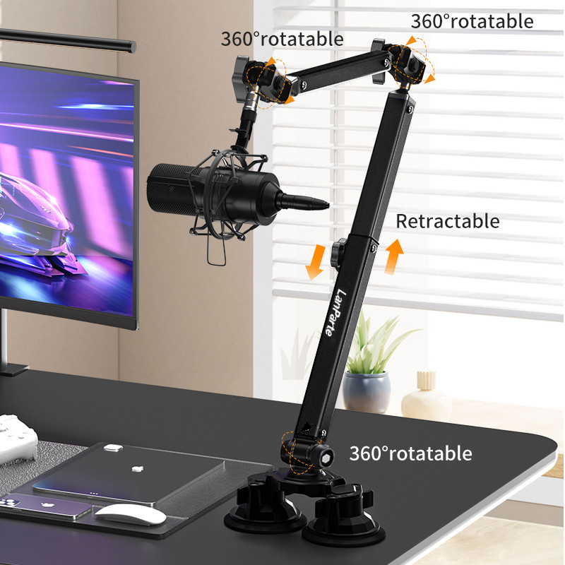 Jual Mic Boom Arm Desk Mount, microphone stand Arm Profile 360°Swivel ...