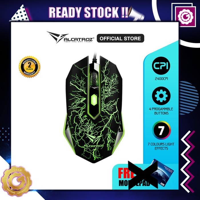 Jual Alcatroz Gaming Mouse X-Craft Classic Electro | Shopee Indonesia