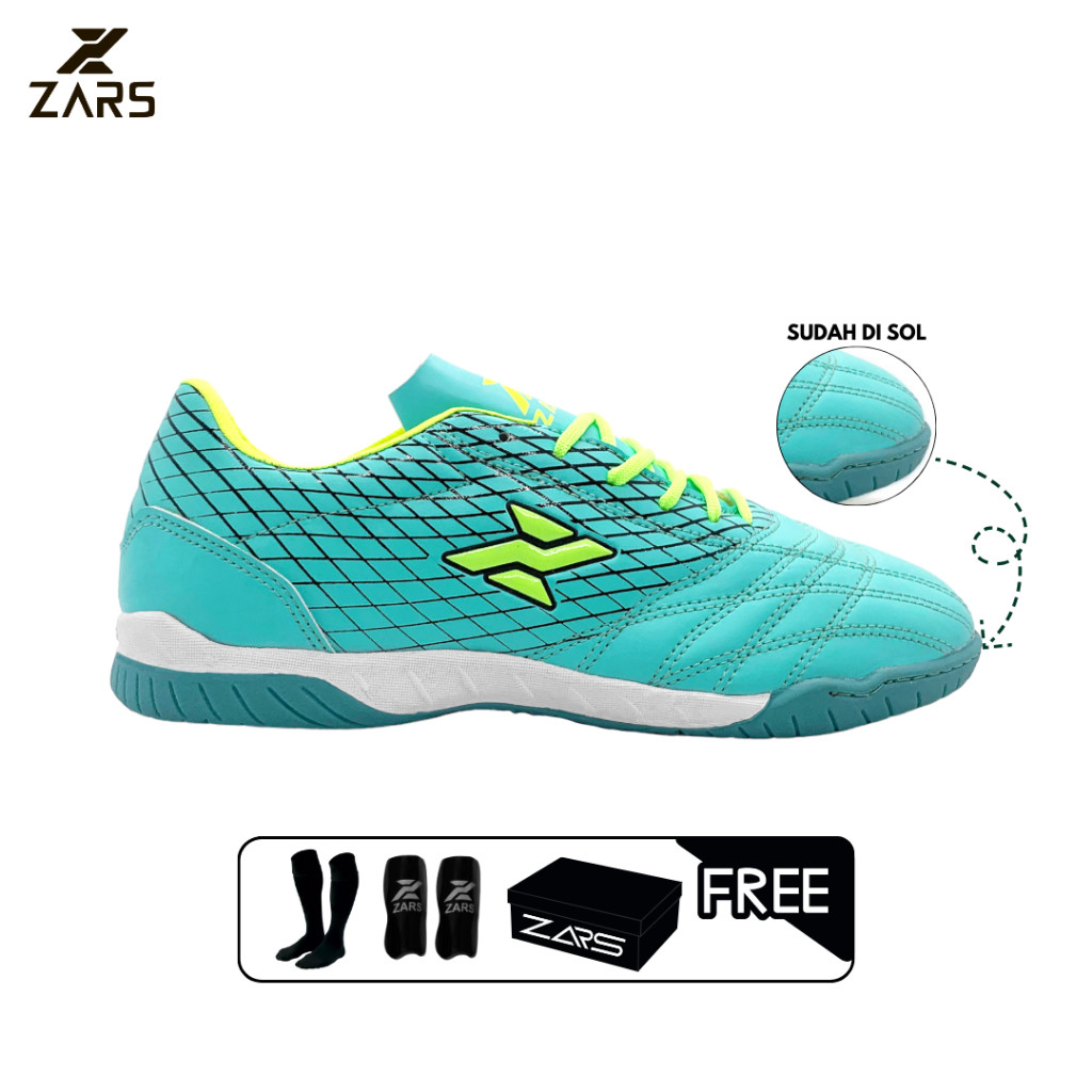 Jual Zars Sepatu Futsal Mighty Pro IN Green | Shopee Indonesia