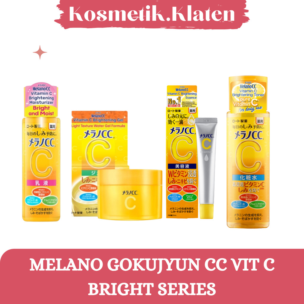 Jual MELANO GOKUJYUN CC VIT C TONER 170ML | ESSENCE 20ML I Gel 100Gr I MOIST 120Ml | Shopee ...
