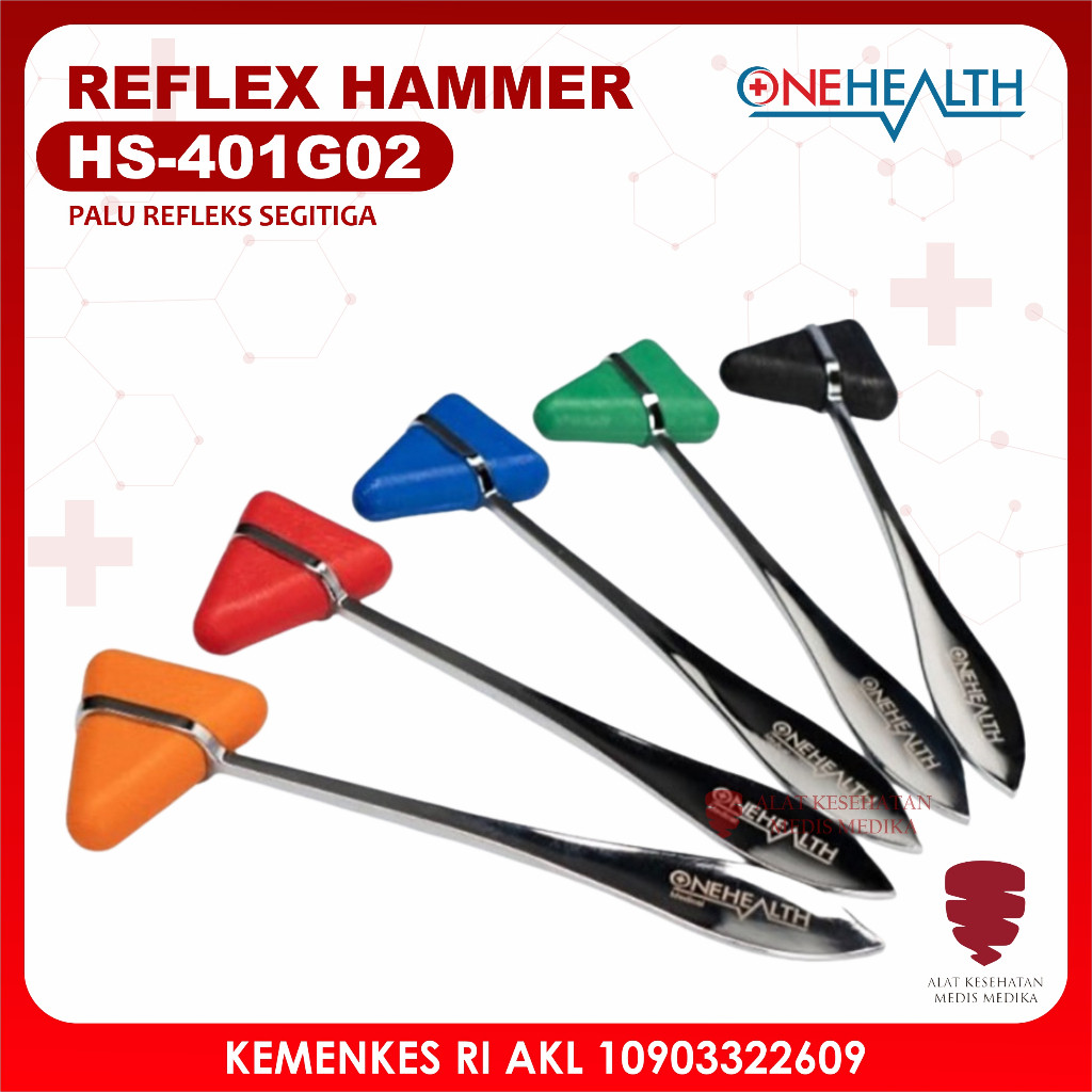 Jual Reflex Hammer Segitiga OneHealth HS-401G02 Palu Reflek Refleks ...