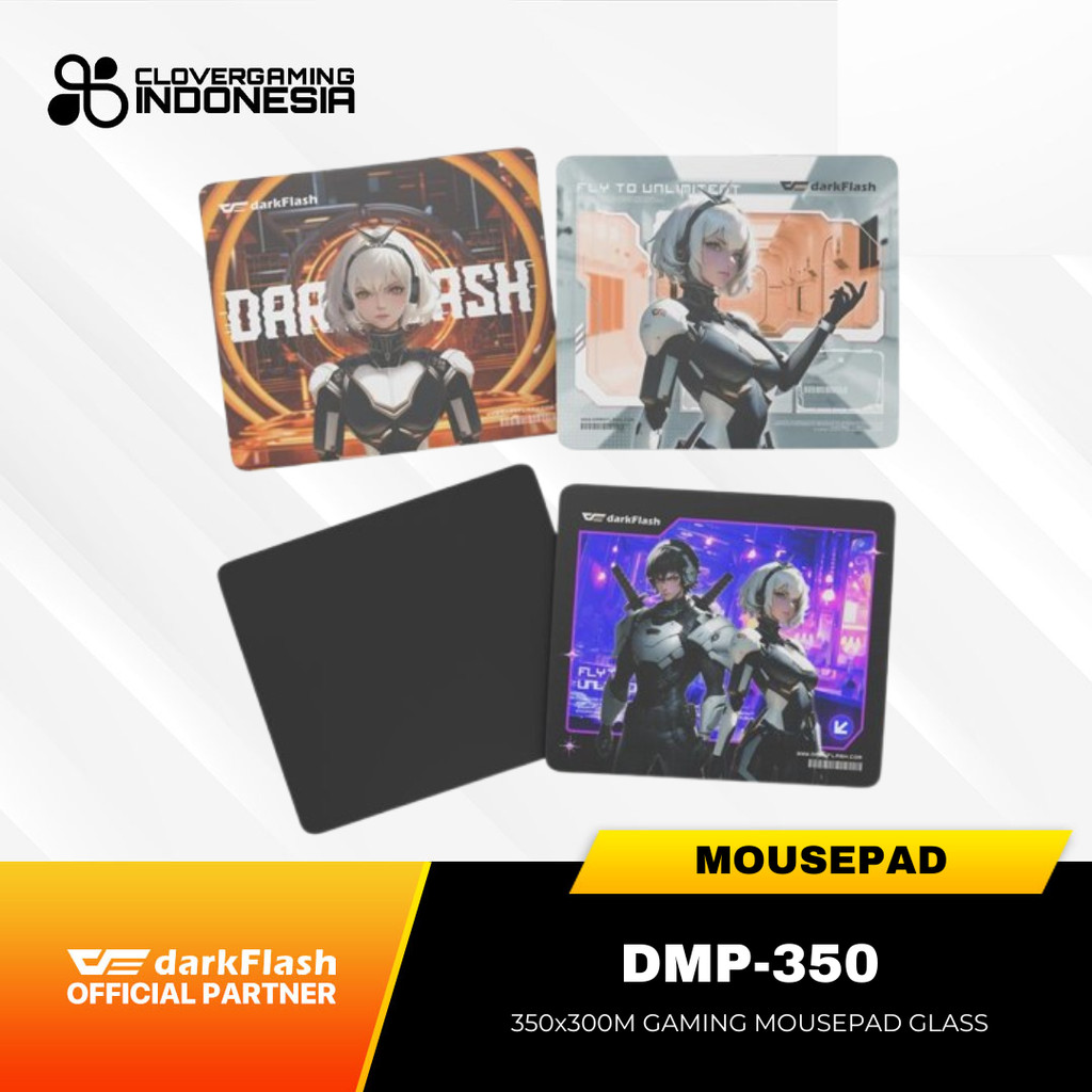 Jual Darkflash DMP350 DMP-350 Gaming Mousepad Glass Mouse Pad 350x300mm ...