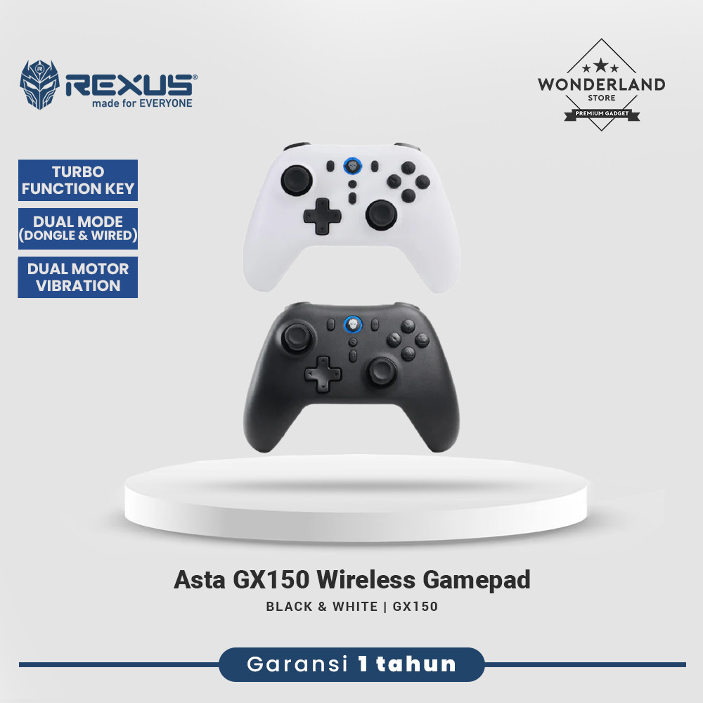 Jual Rexus Pro Gaming Wireless Gamepad ASTA GX150 GX-150 Dual ...