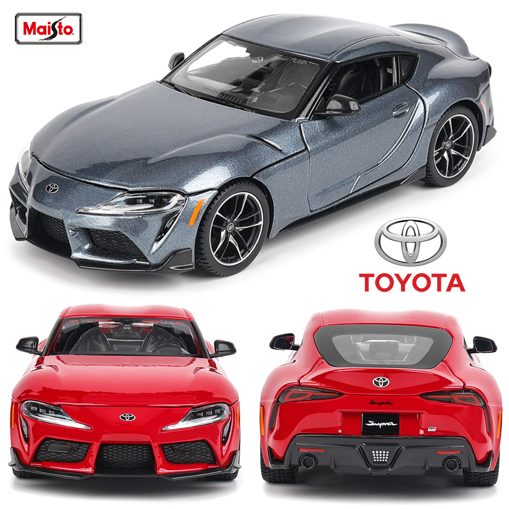 Jual Maisto 1:24 Toyota Supra GR alloy car model crafts decoration ...