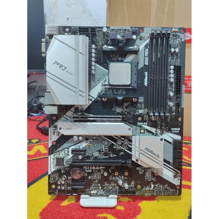 Jual mobo Asrock B550 PRO 4 AMD SOCKET AM4 Chipset B550 DDR4 mainboard ...