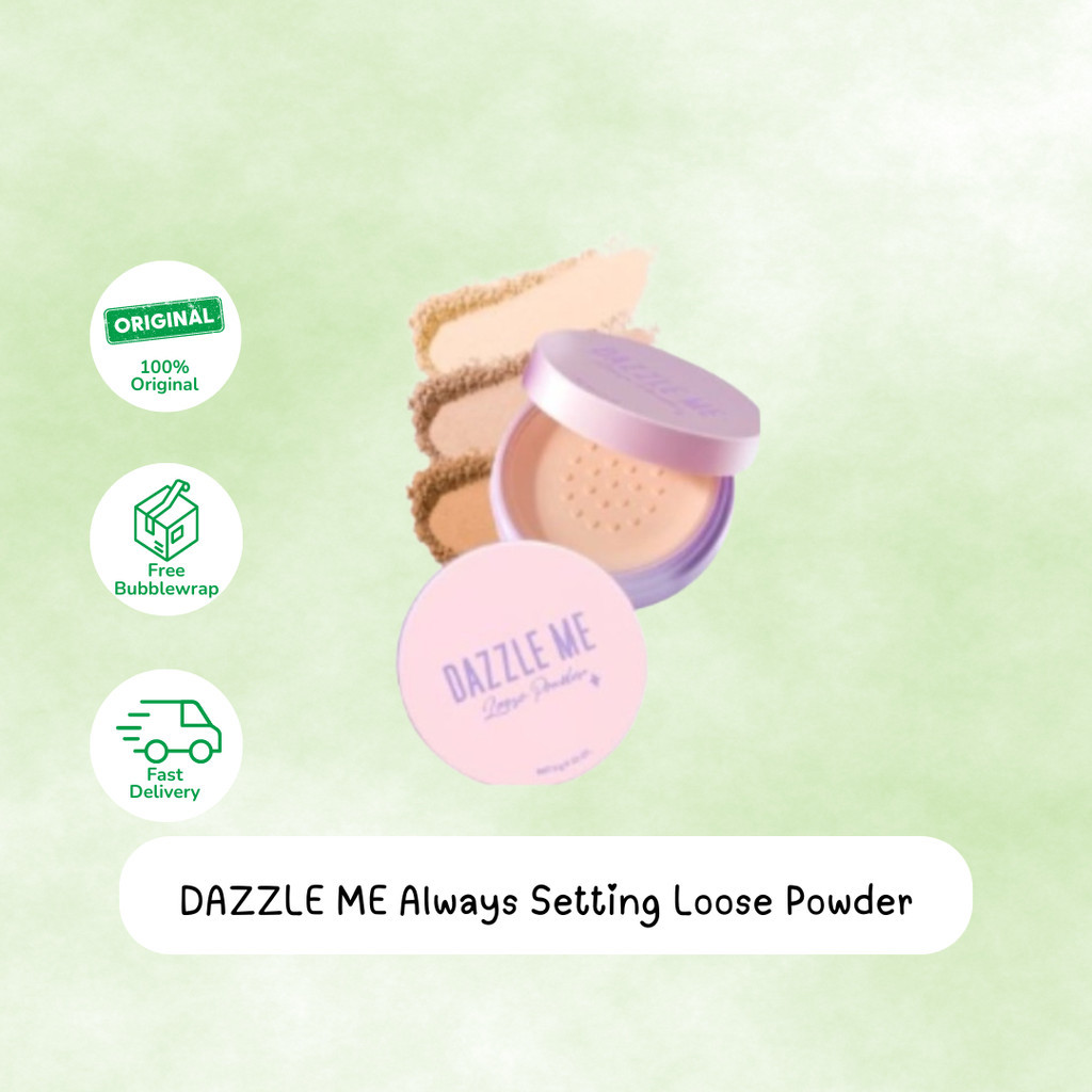 Jual DAZZLE ME Always Setting Loose Powder, Super Soft Smooth Bedak ...