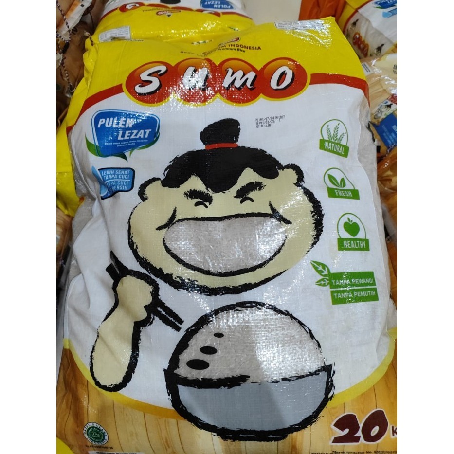 Jual beras sumo packing kuning premium 20kg bandung gosend | Shopee ...