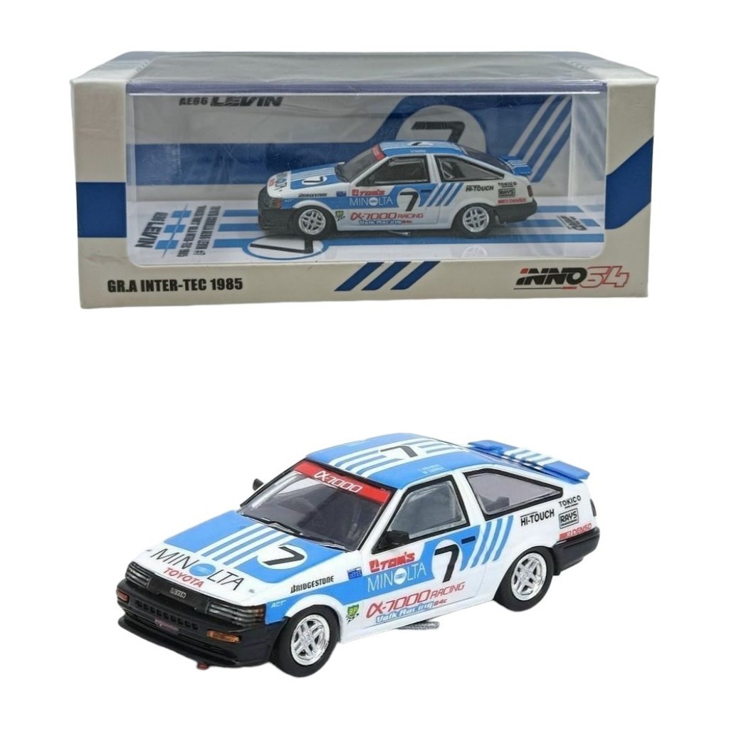 Jual INNO64 TOYOTA COROLLA AE86 LEVIN #7 "MINOLTA TOM'S" | Shopee Indonesia