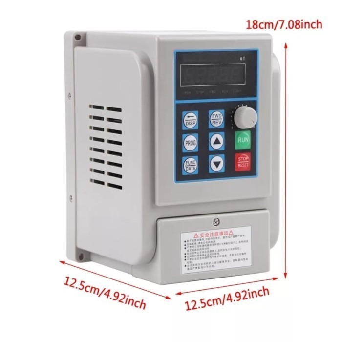 Jual AT1 Single Phase to Three Phase 220V VFD Motor Inverter 450w 750w ...
