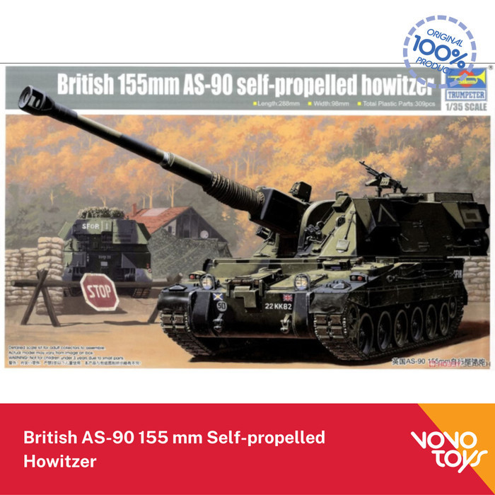 Jual AR2158 Model Kits British AS90 Self-propelled Howitzer Tank by Trumpeter 1/35 | Shopee ...