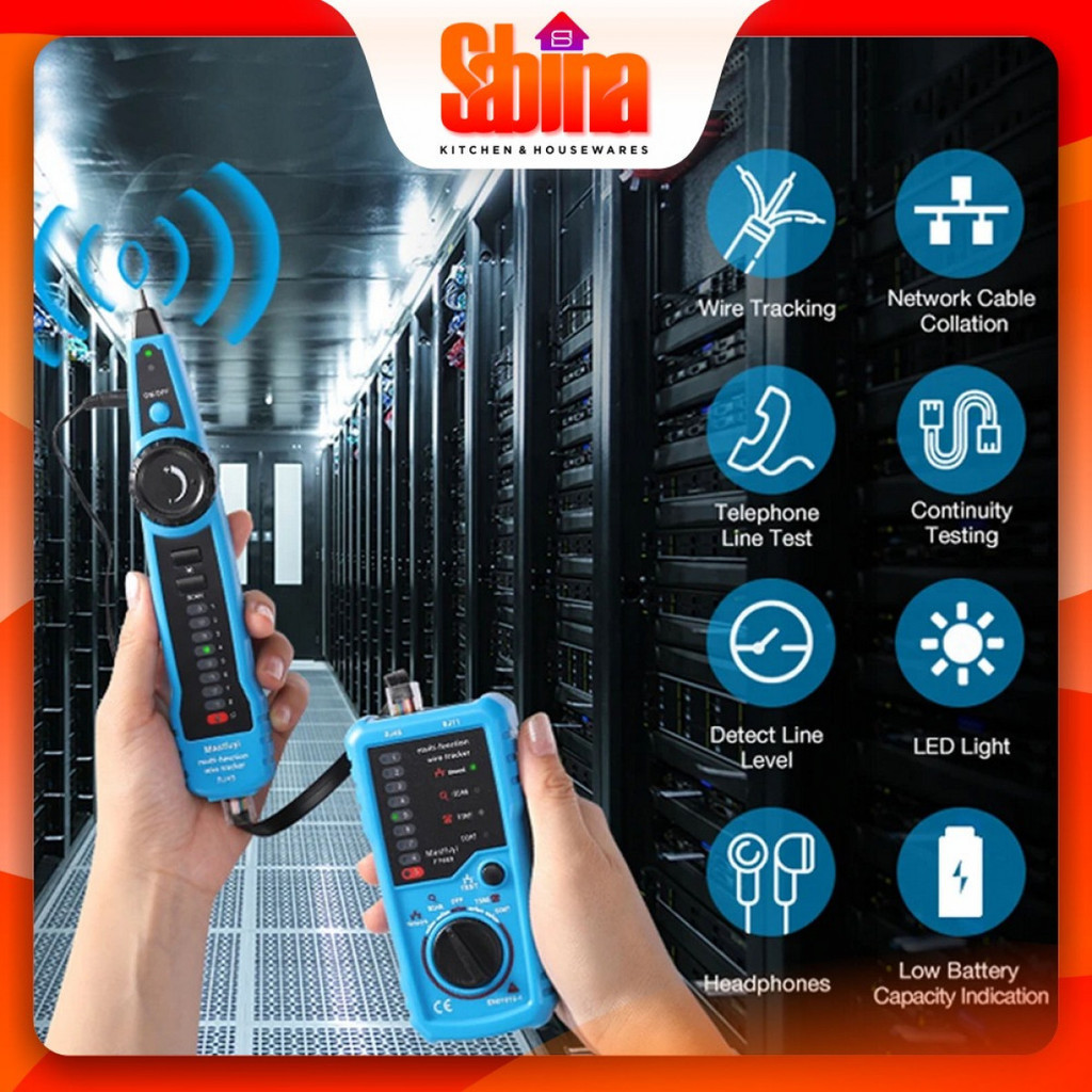 Jual Tester Kabel Jaringan Wire Tracker LAN Diagnosa Network Cable RJ45 ...