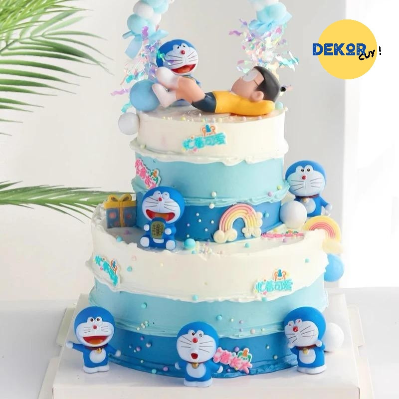 Jual FIGURE DORAEMON / cake topper ulang tahun akrilik / tusukan kue ...