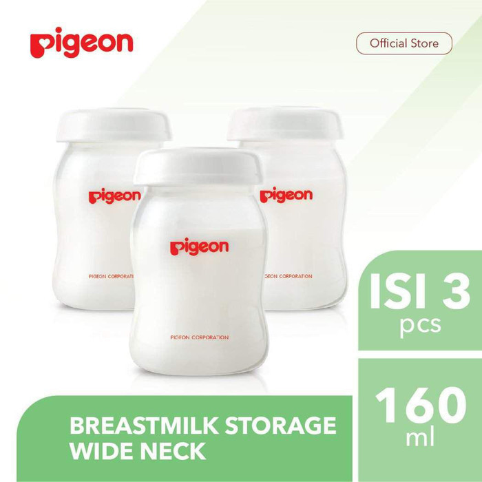 Jual Pigeon Breastmilk Storage Bottle 160ml Botol Penyimpan ASI Perah 3Pcs 160ML | Shopee Indonesia