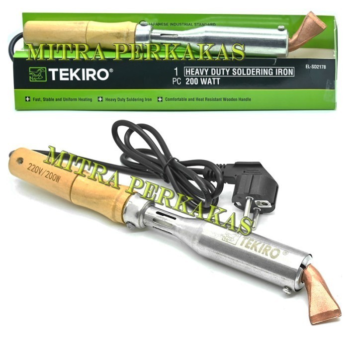 Jual Solder Alat Patri Listrik 300 Watt Gagang Kayu Tekiro Japan ...