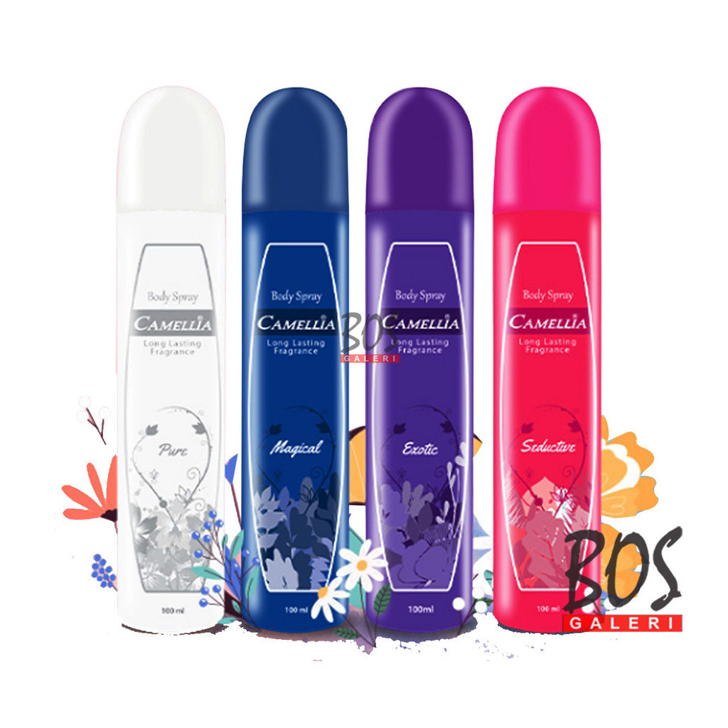 Jual CAMELLIA Parfum Body Spray Kaleng Camelia 100 ml | Shopee Indonesia