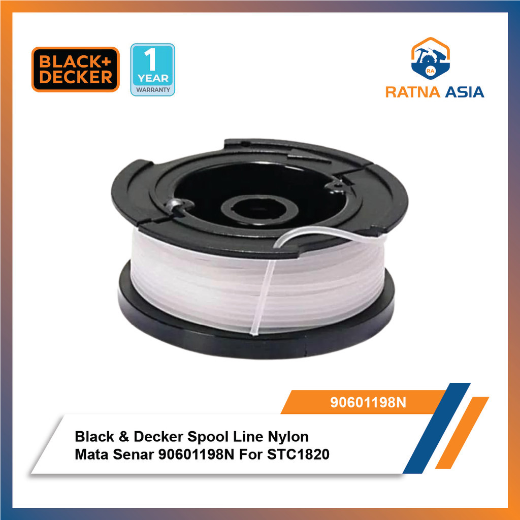 Jual Black & Decker Spool Line Nylon Mata Senar 90601198N untuk mesin ...
