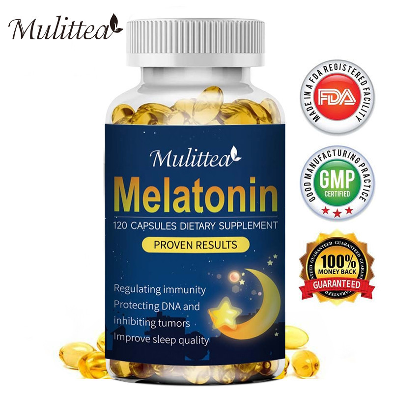 Jual Mulittea Sleep Melatonin Capsules Sleep Support Vitamin Supplement ...