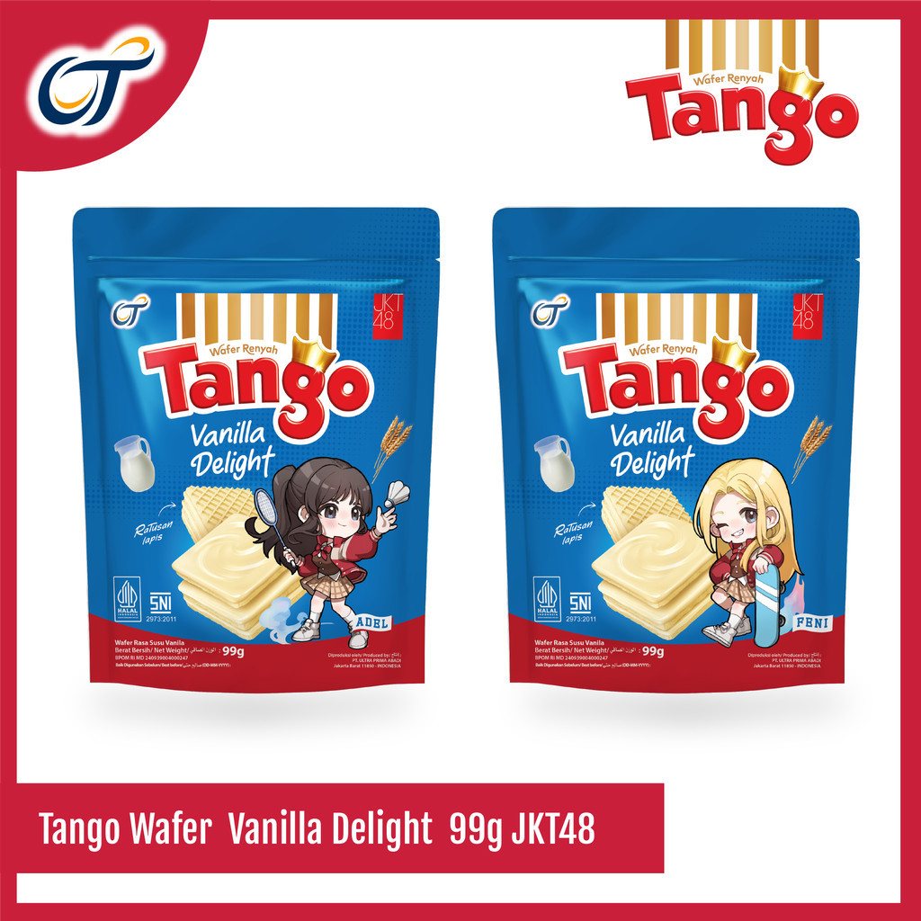Jual Tango Wafer Pouch Vanilla Delight 99GR EXCLUSIVE JKT48 - [Isi 2 Pcs] | Shopee Indonesia