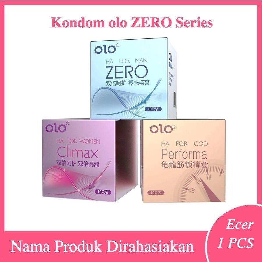 Jual Kondom OLO Zero Series Per PCS 1x Sachet Varian Blue MAN - Pink CLIMAX - Gold PERFORMA ...