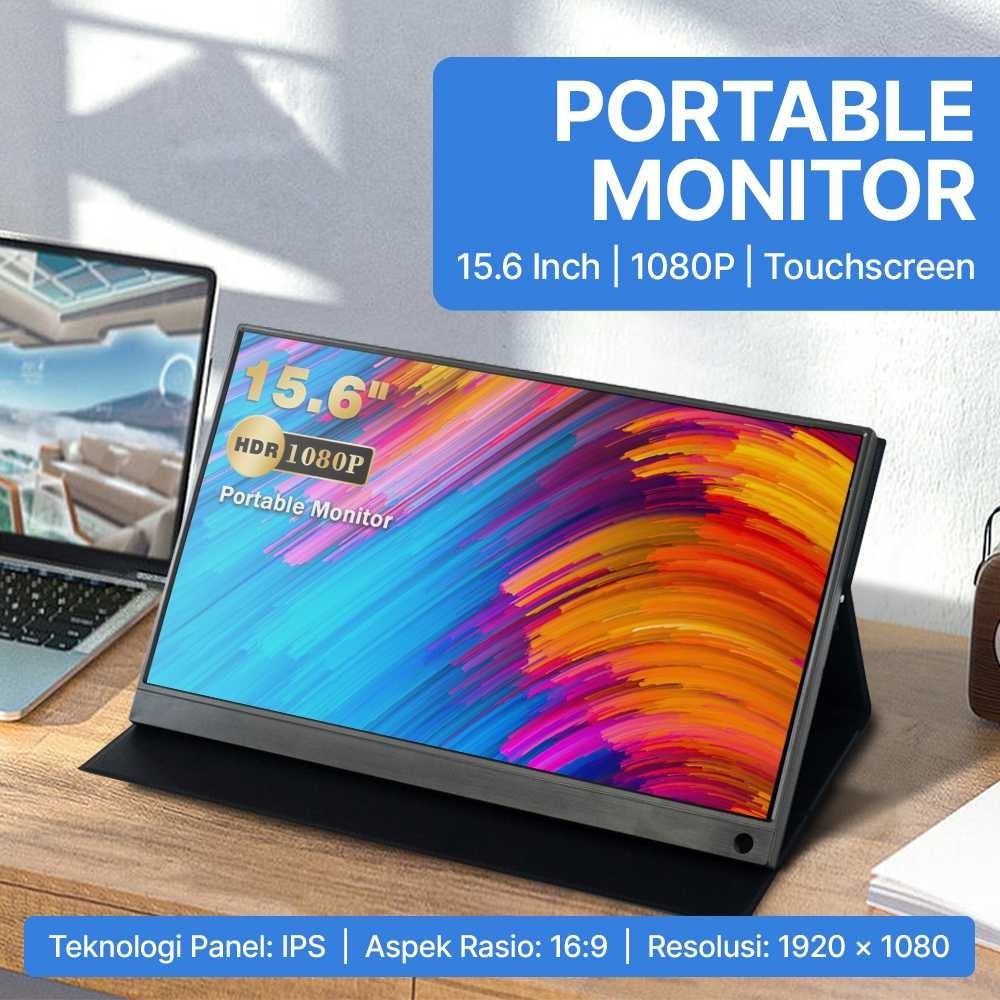Jual ZEUSLAP Portable Monitor FHD IPS 15.6 Inch 1080P Touchscreen ...