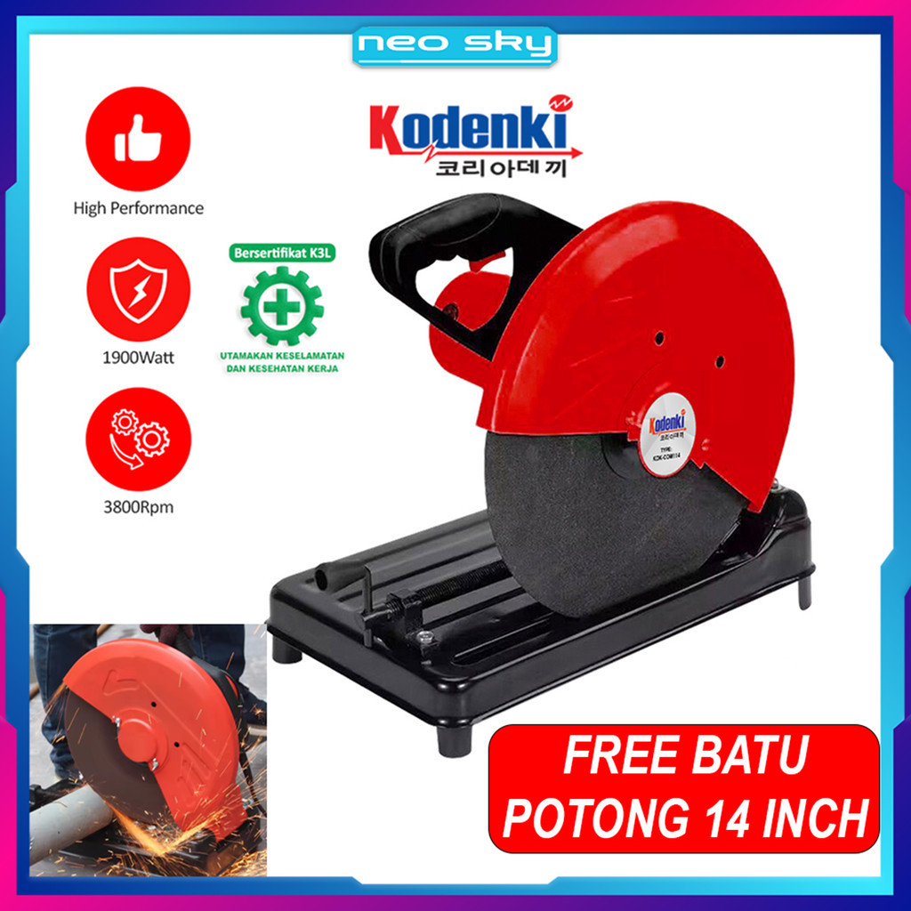 Jual Mesin Gerinda Potong 14 Inch Cut Off Cutting Wheel Duduk Gergaji ...