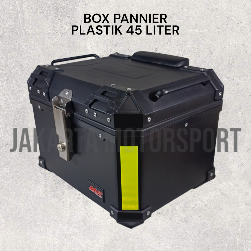 Jual MHR Racing Top Case Box Plastik 45L Quick Release Pannier Tail Box ...