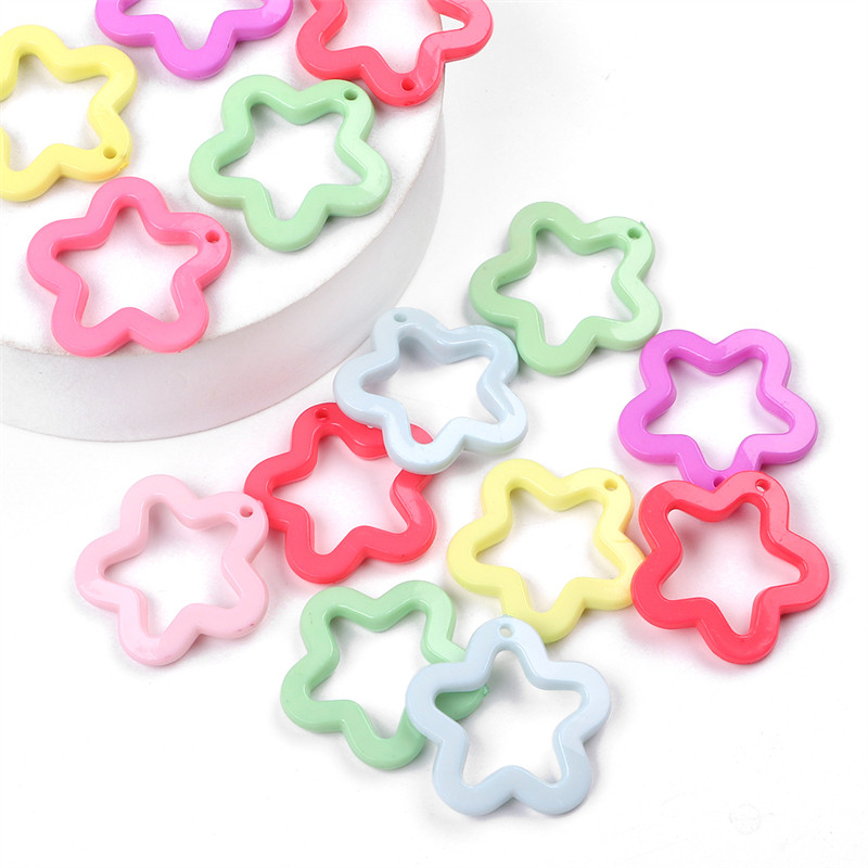 Jual 【10PCS】Manik-manik Mote Charm-Flower Frame Bunga Besar Premium ...