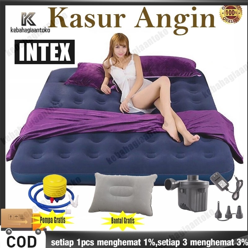 Jual 【COD】186*75*22CM Kasur Angin Termasuk Bantal kasur angin pompa ...