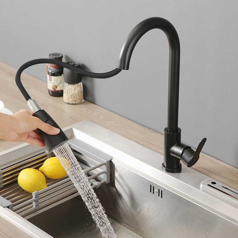 Jual Keran Air Bathroom Fleksibel Pull Out Rinser Sprayer Faucet | Kran ...