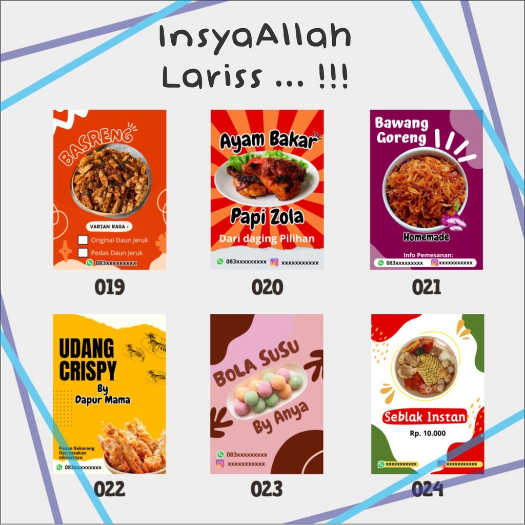 Jual Sticker bontac Kromo kotak cetak label makanan Label produk Label ...