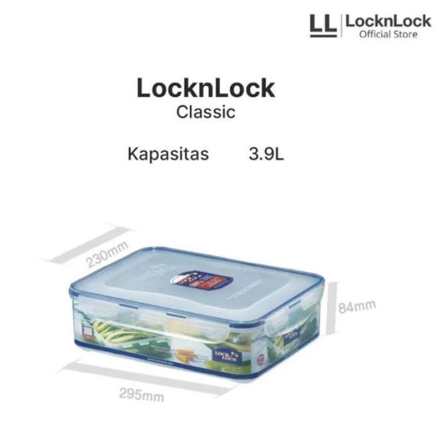 Jual Lock n Lock Food Container with Tray HPL832 2.7L / 3.9L HPL834 ...