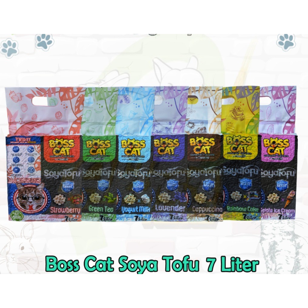 Jual BOSSCAT boss cat tofu soya 7 L - pasir kucing TOFU SOYA 7 LITER ...