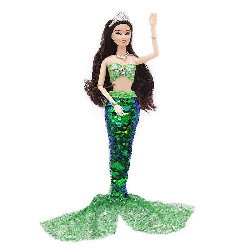 Jual 11 Inch Mermaid Doll Full Set Multi Joints Movable 30cm Height ...